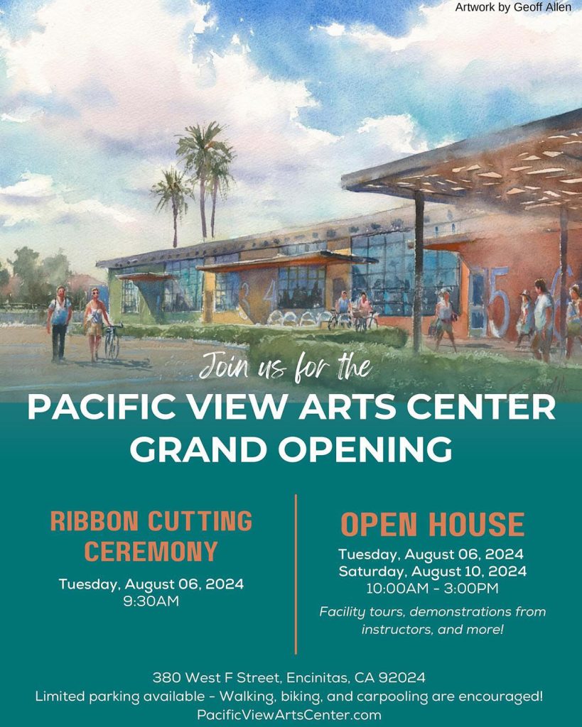 PACIFIC VIEW ARTS CENTER GRAND OPENING IS AUGUST 6! - SavePacificView.org